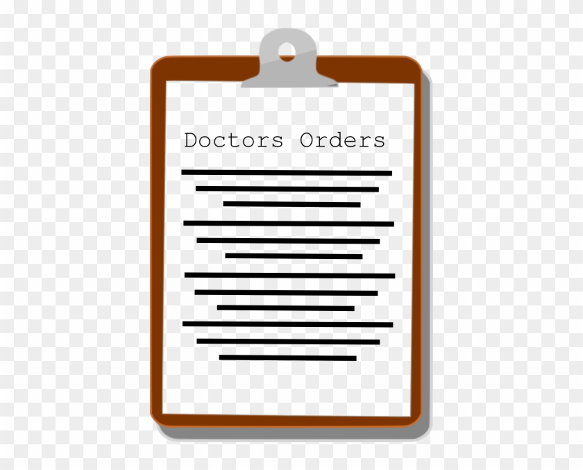 Doctors Orders 1 Clip Art At Clker - Clipboard Clip Art - Full Size PNG ...
