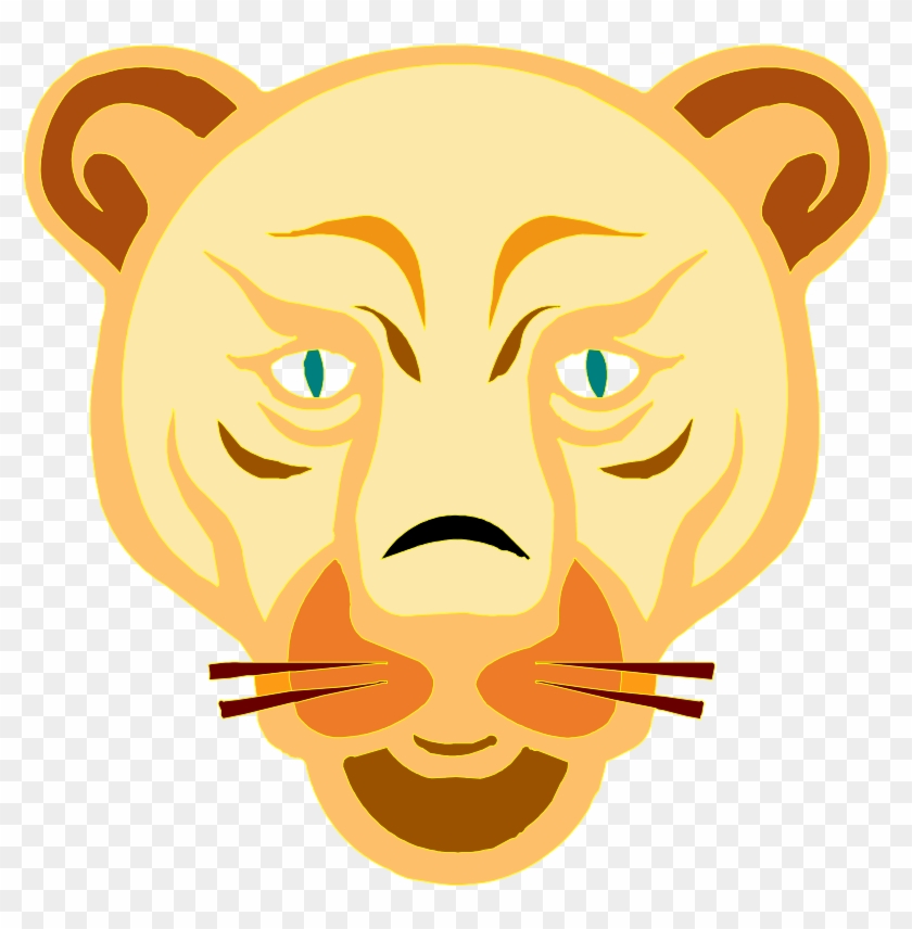 Vector Lion Face - Cartoon Lion Face - Full Size PNG Clipart Images ...