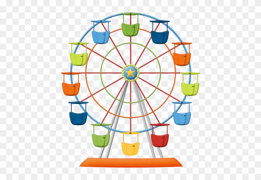 Cards - Clip Art Ferris Wheel - Full Size PNG Clipart Images Download