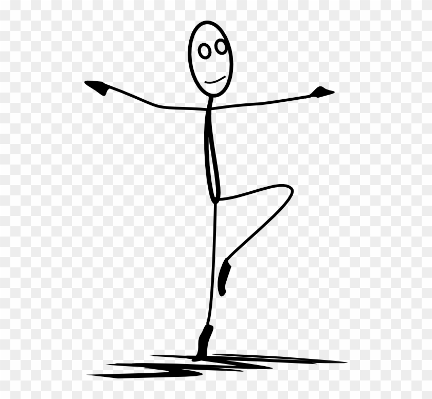 Dancing Stick Figure - Full Size PNG Clipart Images Download