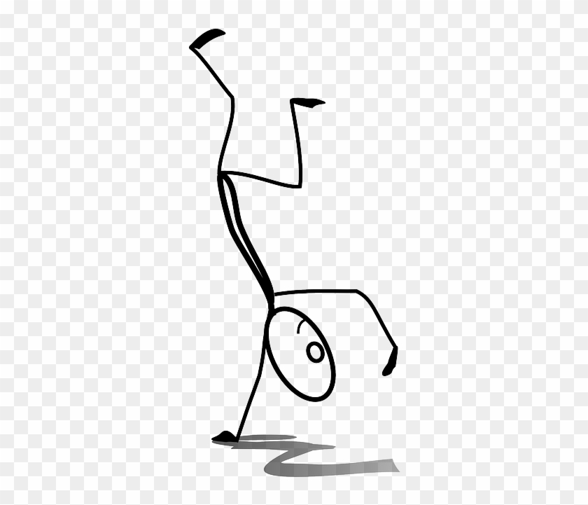Handstand, Dance, Dancing, Hip-hop - Dancing Stick Man - Full Size PNG ...