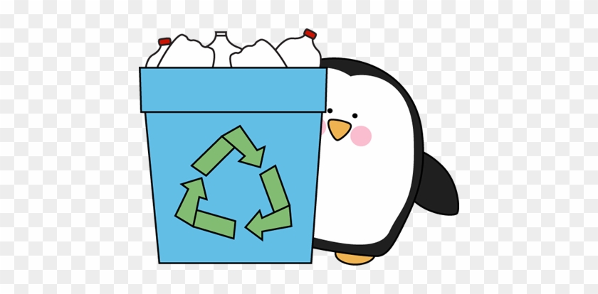 Penguin Classroom Recycler - Cute Recycle Clip Art - Full Size PNG ...