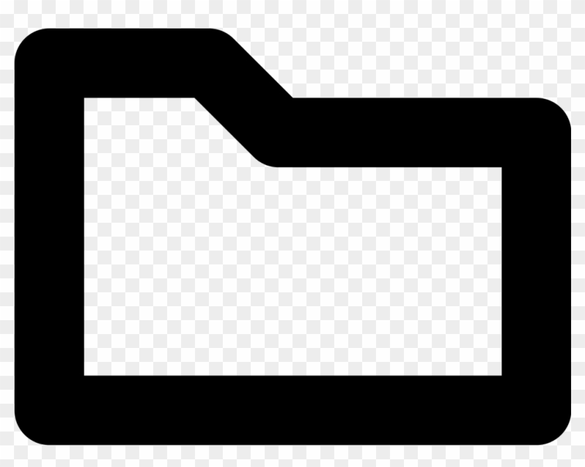 Simpleicons Interface Folder Outline Of Gross Line - Simpleicons ...