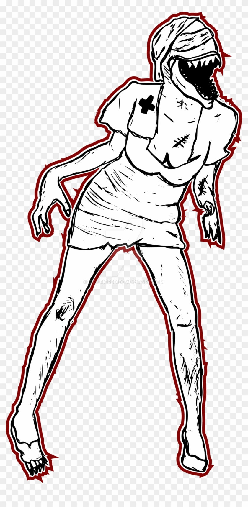 Silent Hill Nurse V2 By Staticred - Silent Hill - Full Size PNG Clipart ...
