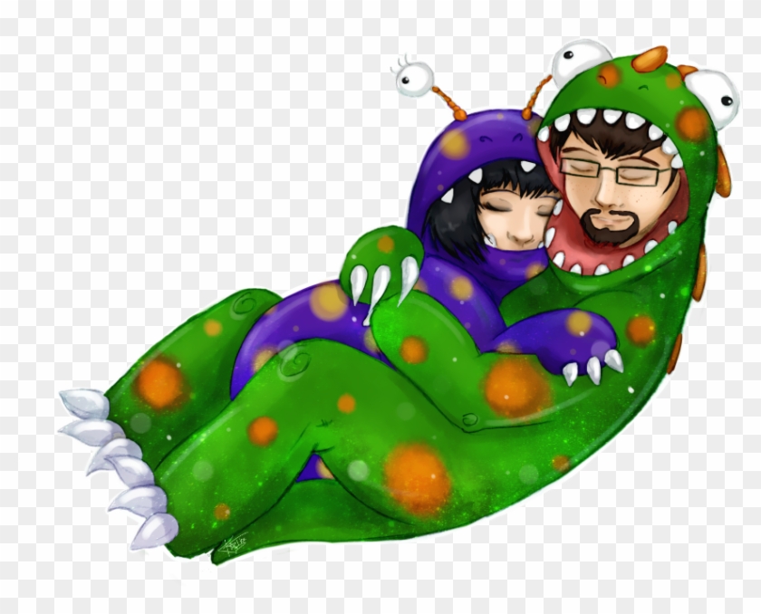 Sleeping Monsters By Katrinroz On Deviantart - Cartoon - Full Size PNG ...