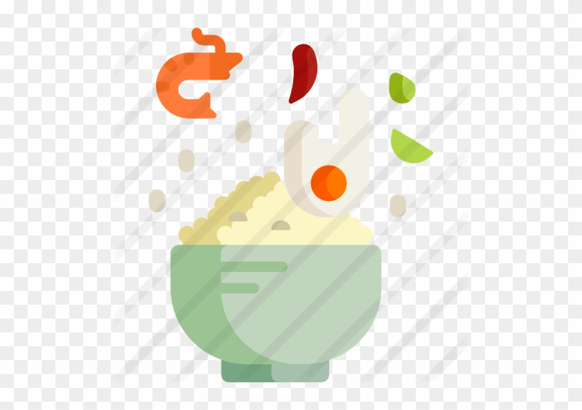 Fried Rice - Graphic Design - Full Size PNG Clipart Images Download