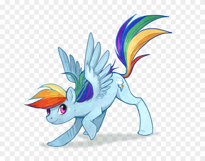 Rainbow Dash By Flying-fox - Cartoon - Full Size PNG Clipart Images ...