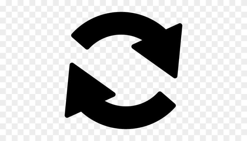 Arrows Circle Of Two Rotating In Clockwise Direction - 2 Arrows In A ...