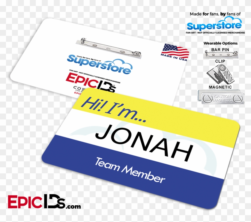 Employee Name Badge 'superstore' Wearable Id - Epicids Army Of Darkness ...