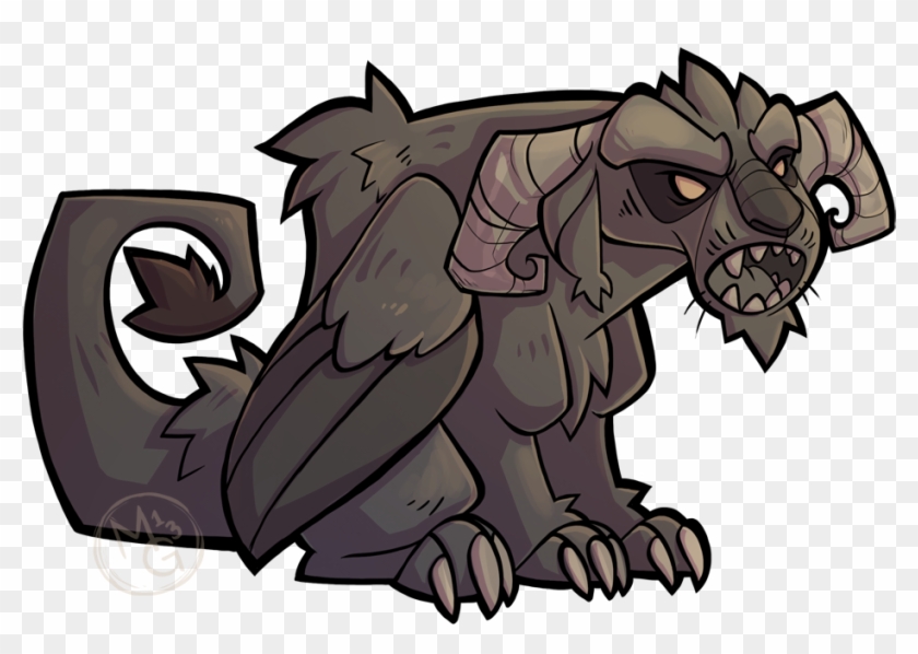 Gargoyle 1 By Tea-tiger - Cartoon Gargoyle - Full Size PNG Clipart ...