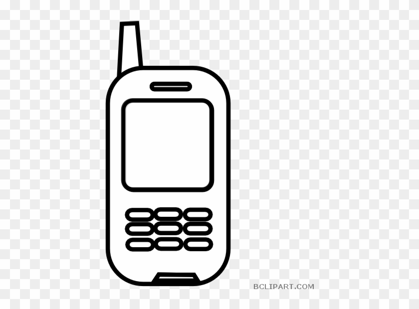 Cell Phone Outline Tools Free Clipart Images Bclipart - Feature Phone ...