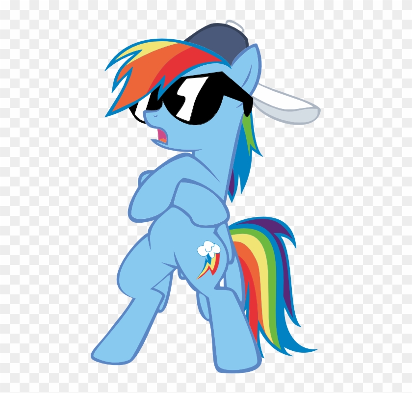 Rainbow Dash Radicalness By Ookami-95 - Rainbow Dash With Sunglasses ...