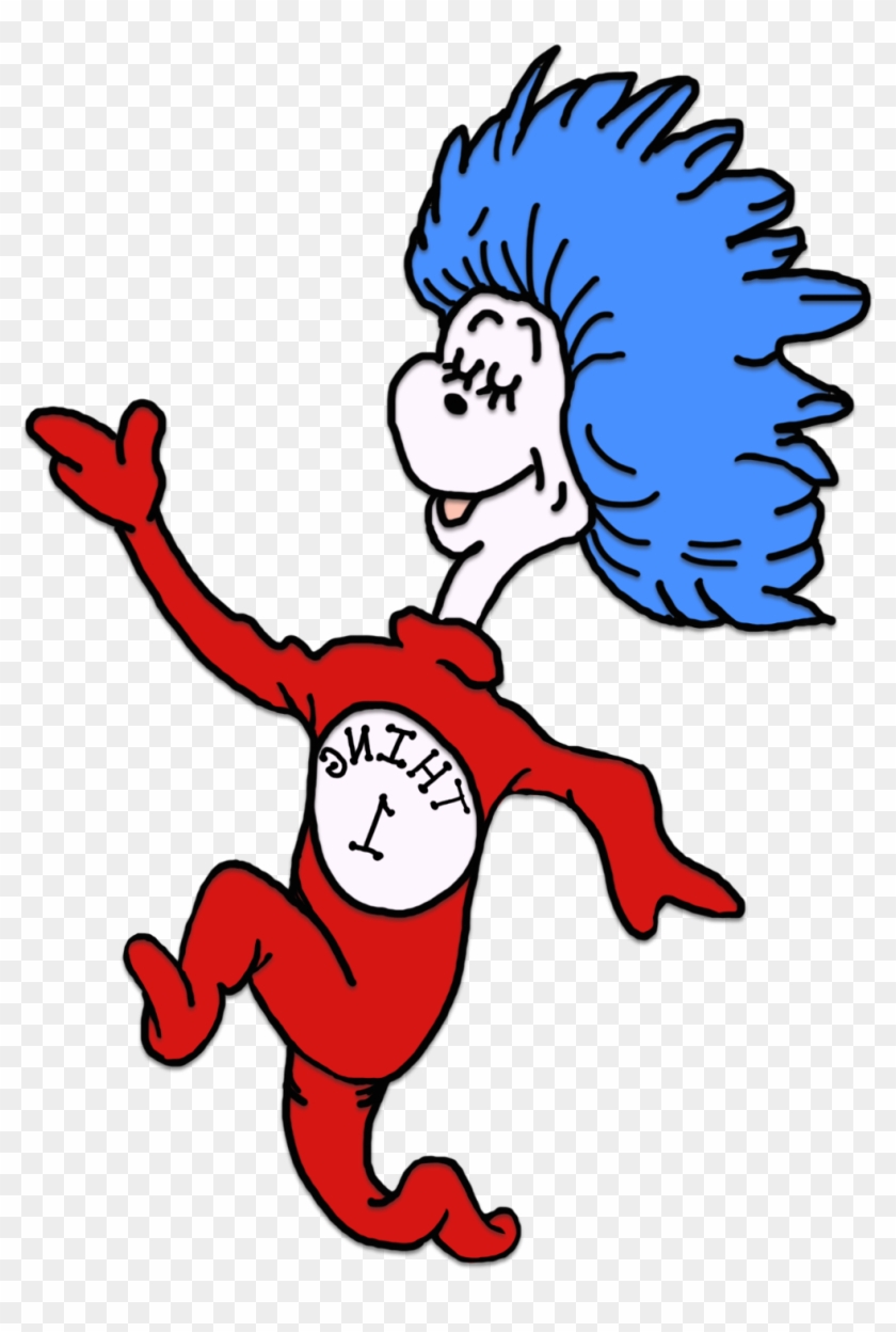 Dr Seuss Character Clipart - Thing One Thing Two Svg - Full Size PNG ...