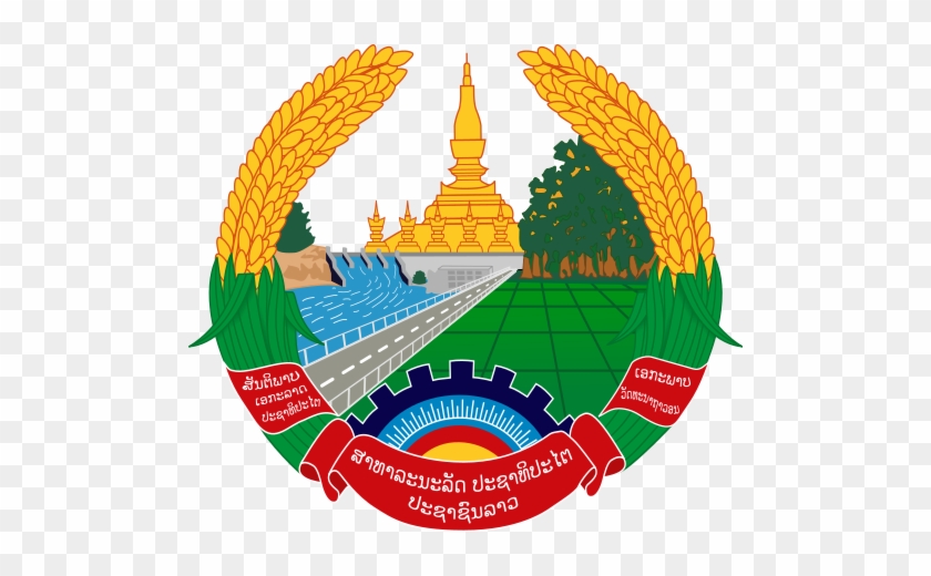 Details - Laos Coat Of Arms - Full Size PNG Clipart Images Download