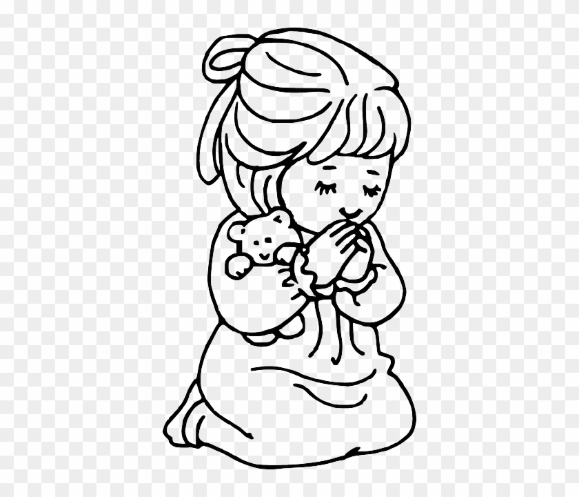 Teddy Praying, Child, Infant, Teddy Bear, Girl, Teddy - Bible Coloring ...