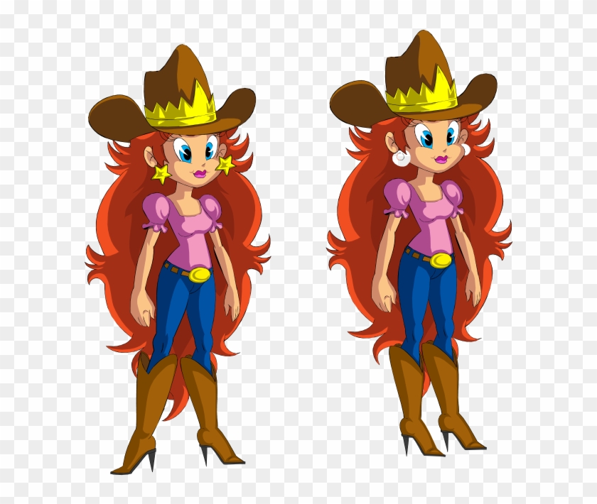 Cowgirl Princess Peach By Jesse-lopez - Princess Peach - Full Size PNG ...