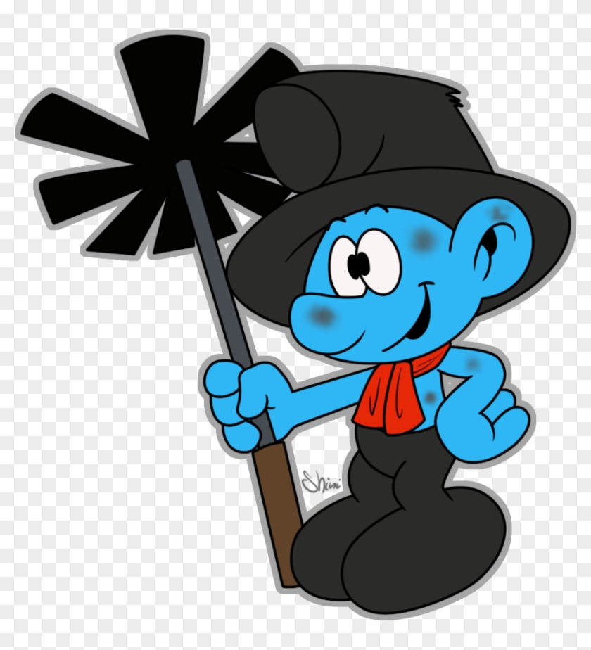 Sweepy Smurf - Full Size PNG Clipart Images Download