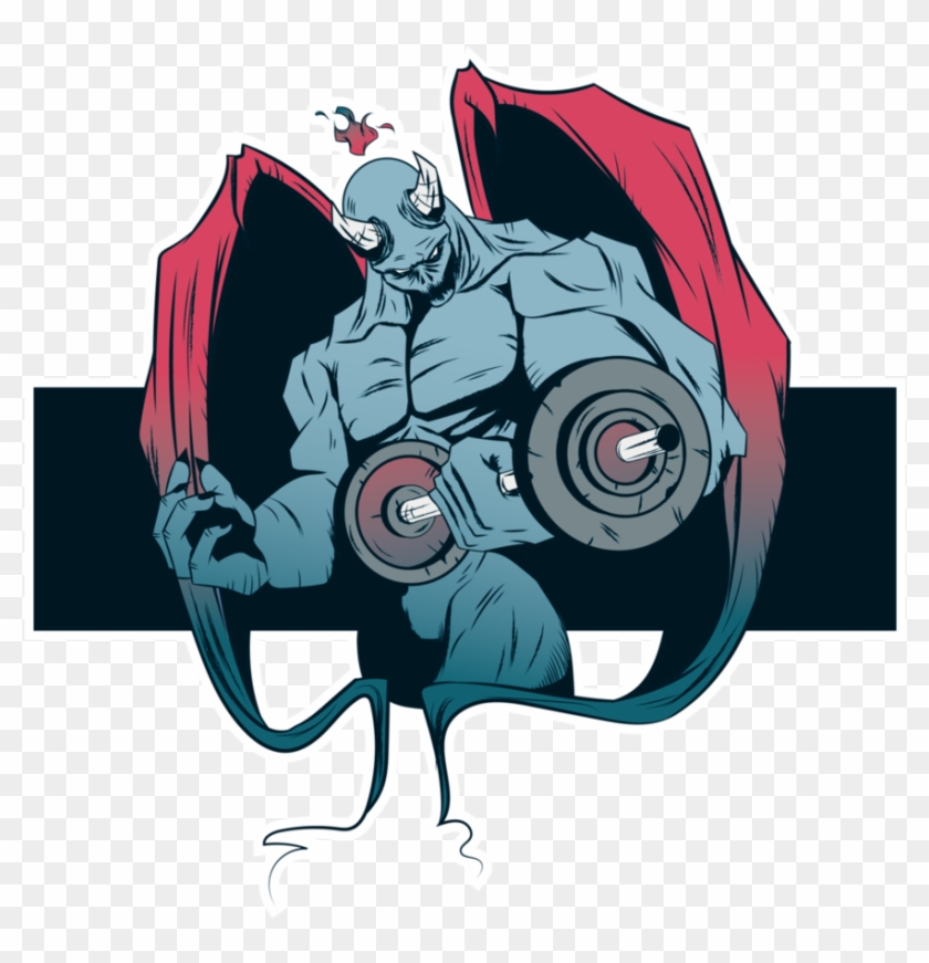 Muscular Demon By Chavantart - Drawing - Full Size PNG Clipart Images ...