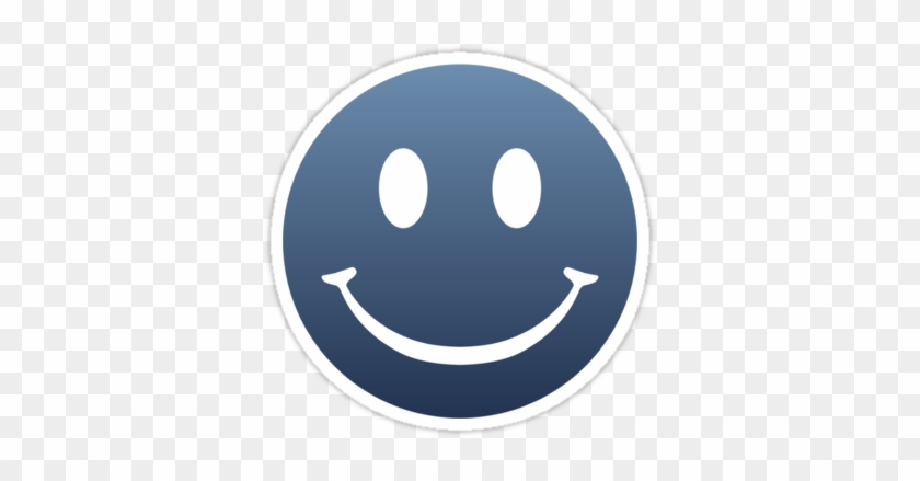 Blue - Smiley - Face - Png - 3in X 2in Oval Or Oregon Sticker Vinyl Car ...