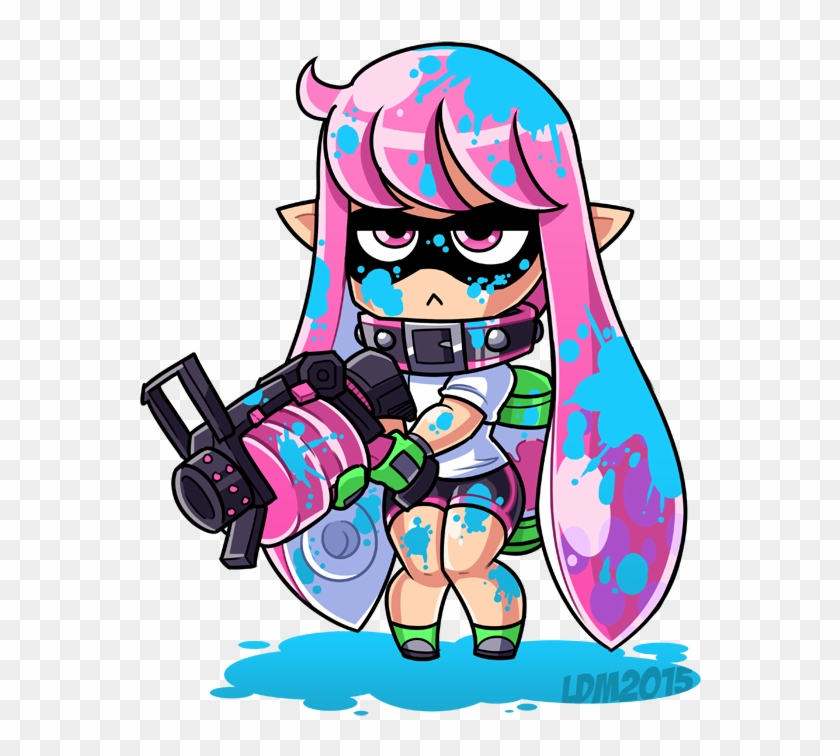 Splatoon 2 Pink Clip Art Fictional Character Art - Splatoon Sunken ...
