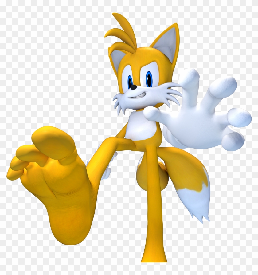 Tails The Giant By Feetymcfoot - Tails The Fox Feet - Full Size PNG ...