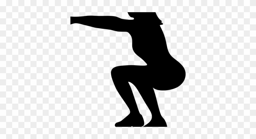 Asdassdvwadd - Squat Exercise Silhouette Png Transparent - Full Size ...