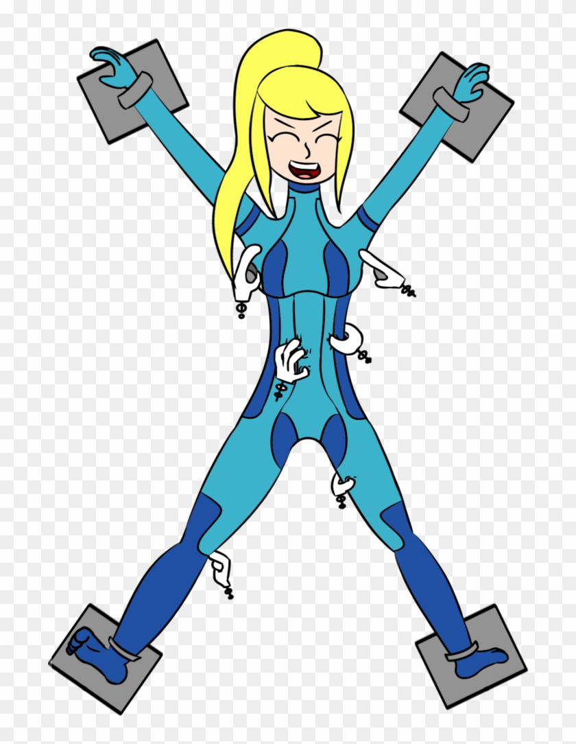 Samus's Tickle Torture By Theanonyman - Cartoon - Full Size PNG Clipart ...