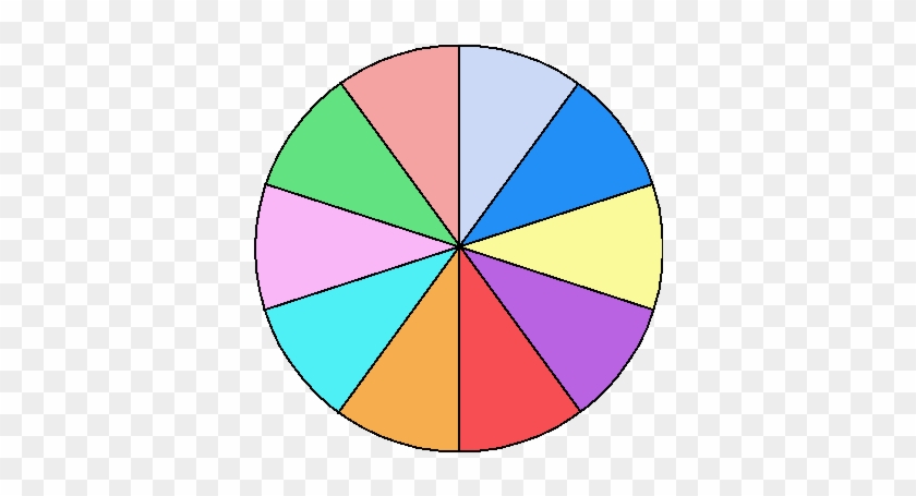 Halves, Thirds And Quarters - Wheel Of Fraction - Full Size PNG Clipart ...