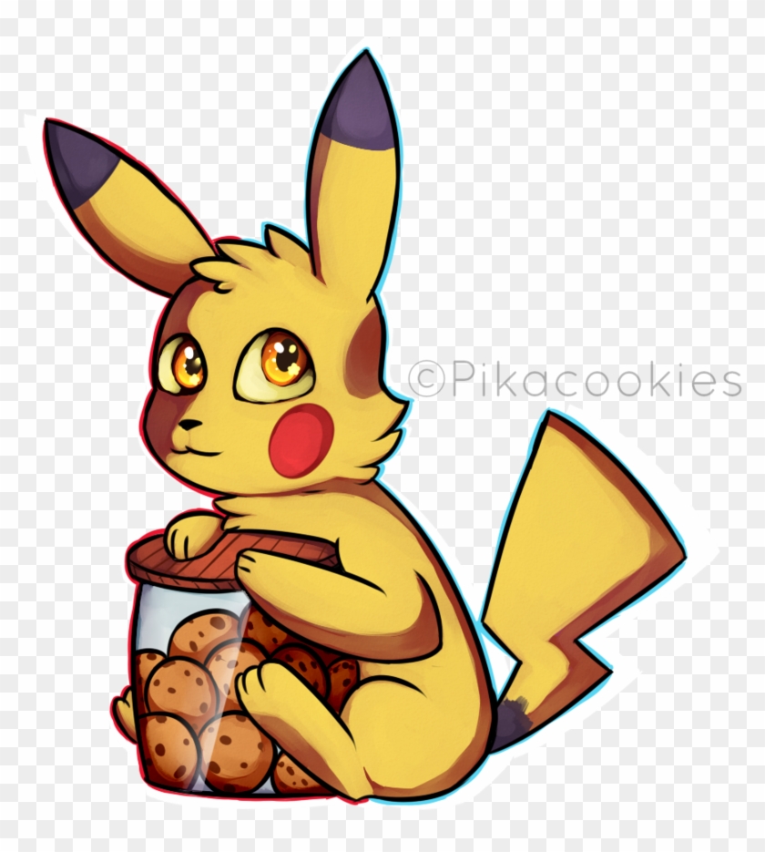 Pika With Cookies By Pikacookieschu - Cartoon - Free Transparent PNG ...