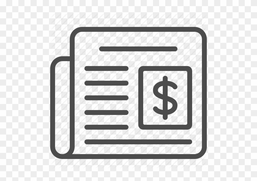 Newspaper Clipart Business News - Finance News Icon - Full Size PNG ...