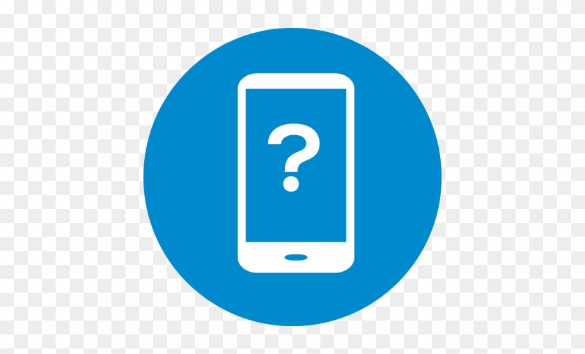 Cell Phone With A Question Mark On The Screen To Illustrate - Suite ...