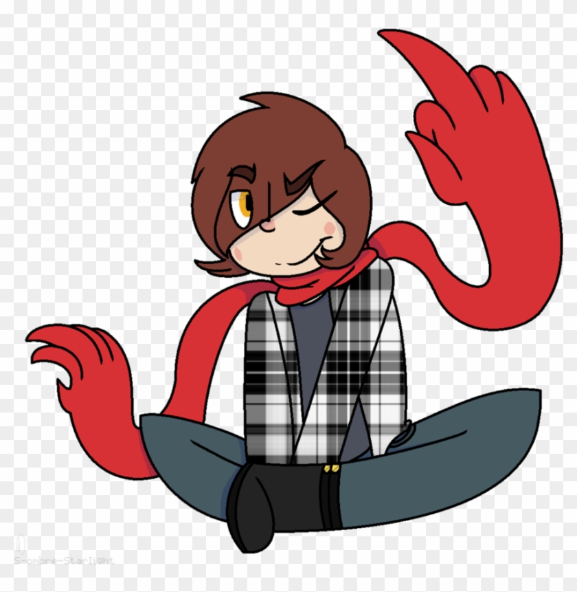 Scarf Boy By Sombrematsu - Cartoon - Free Transparent PNG Clipart ...