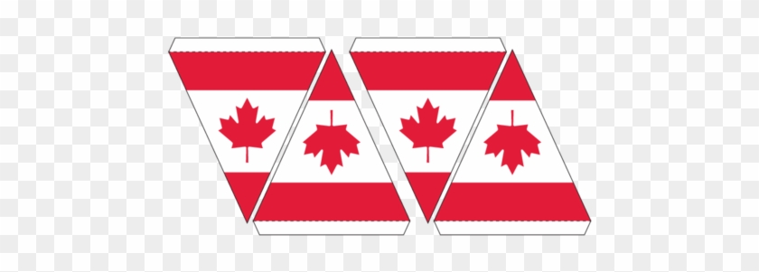 Canadian Flag Maple Leaf Bunting - Canadian Flag Triangle Fold - Full ...