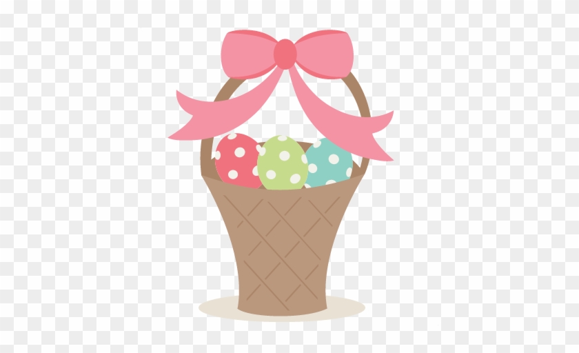 Easter Basket Svg Scrapbook Cut File Cute Clipart Files - Cute Easter ...