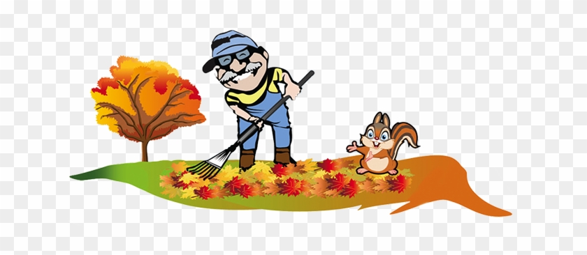 Fall Cleanup Service - Cartoon - Full Size PNG Clipart Images Download