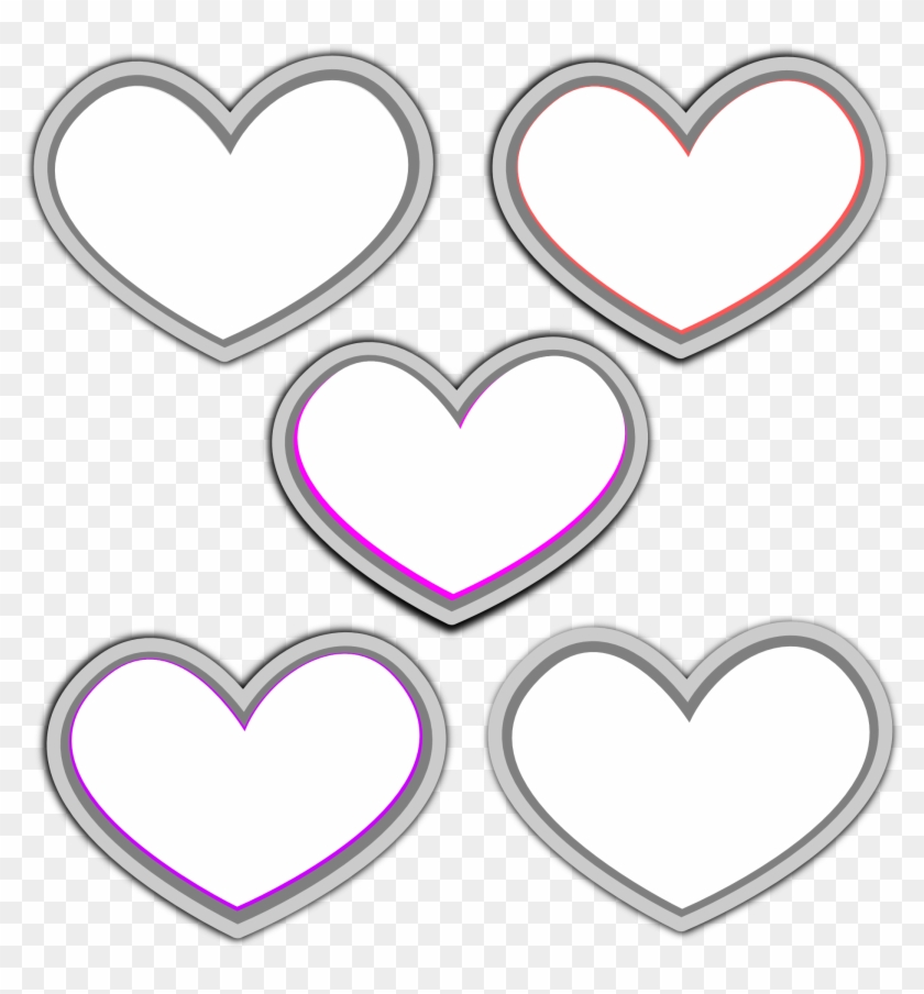 Valentine Heart Clip Art Black And White Clipart - Heart - Full Size ...