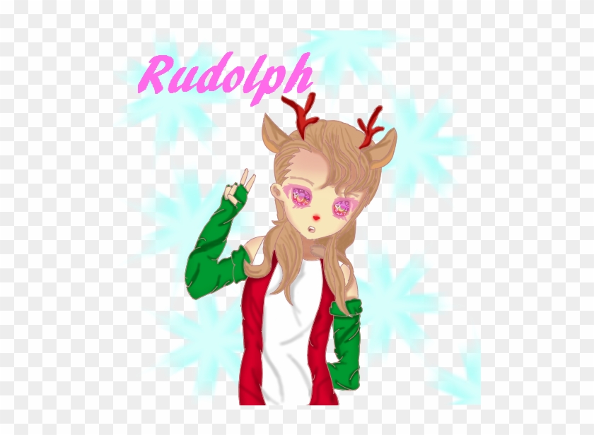Rudolph Girl By Onlyuu1 - Cartoon - Free Transparent PNG Clipart Images ...
