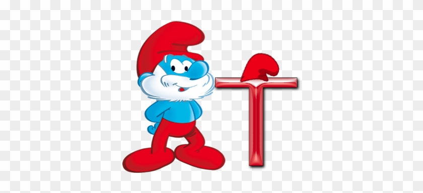 Free Alphabet, Smurf Alphabet, A-z, Png Graphics, Letter - Smurfs The ...