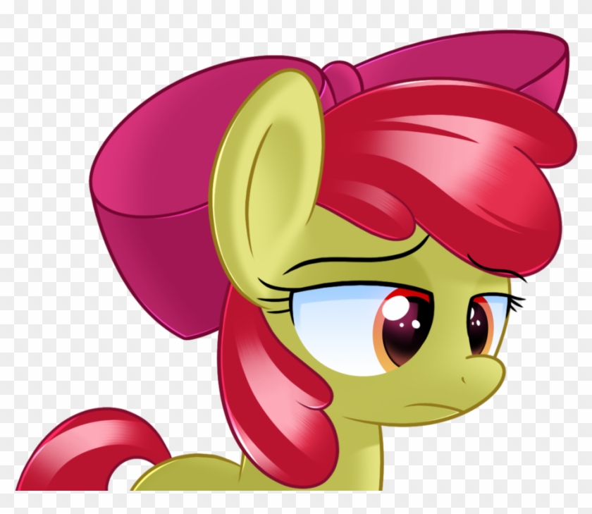 Applebloom Is Sad By Sykobelle On Deviantart - Cartoon - Free ...