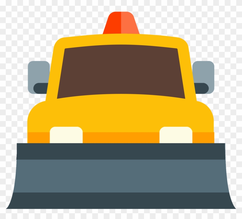 This Icon Depicts A Snow Plow Truck - Snowplow - Full Size PNG Clipart ...
