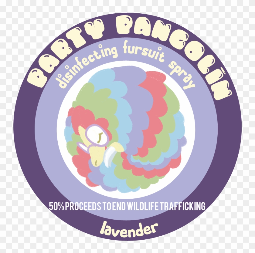 Party Pangolin - Label - Free Transparent PNG Clipart Images Download