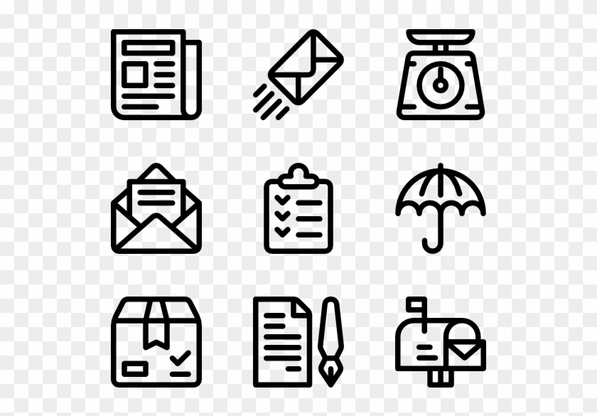 Post Office - Vintage Icons Png - Full Size PNG Clipart Images Download