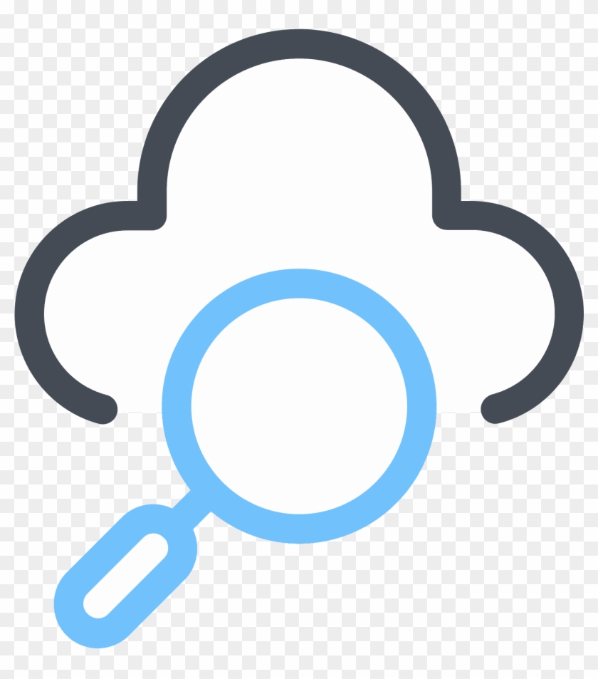 Search In Cloud Icon - Icon - Free Transparent PNG Clipart Images Download