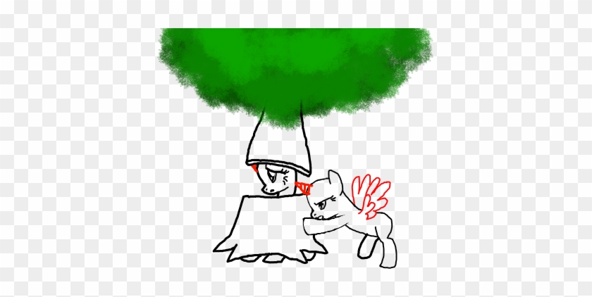 Tree Push-mlp Base By Sunsetpuppies - Cartoon - Full Size PNG Clipart ...
