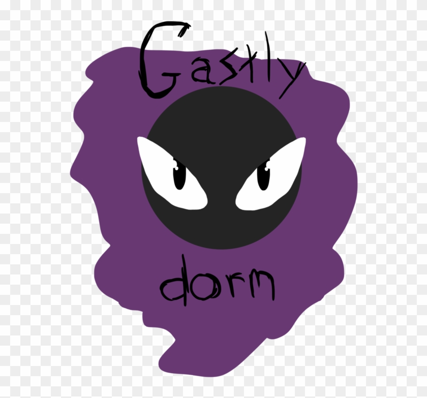 Gastly Dorm Logo By Khfant - Cartoon - Full Size PNG Clipart Images ...