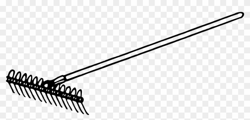 Rake - Rake Clipart Black And White - Full Size PNG Clipart Images Download