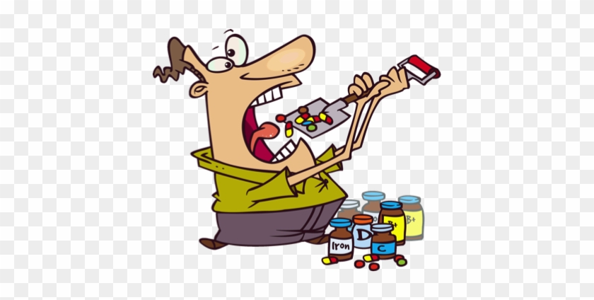 Supplement Toxicity - Cartoon Person Taking Drugs - Full Size PNG ...