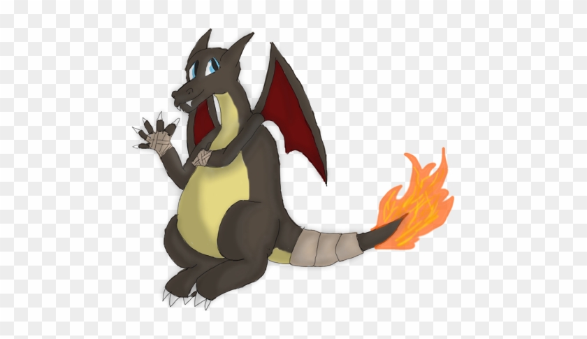 Draz, The Shiny Charizard - Cartoon - Free Transparent PNG Clipart ...