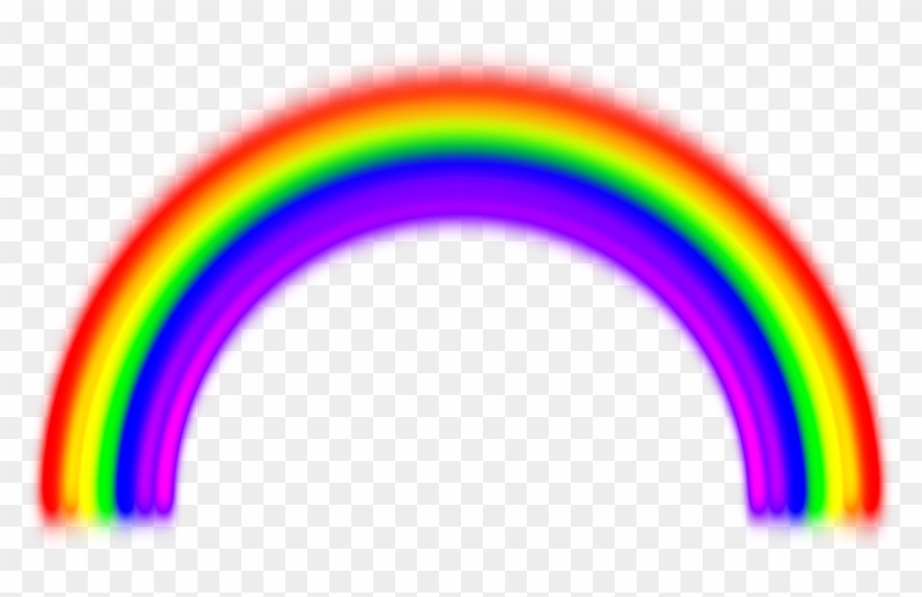 Rainbow Light Spectrum Refraction - Rainbow With White Background ...