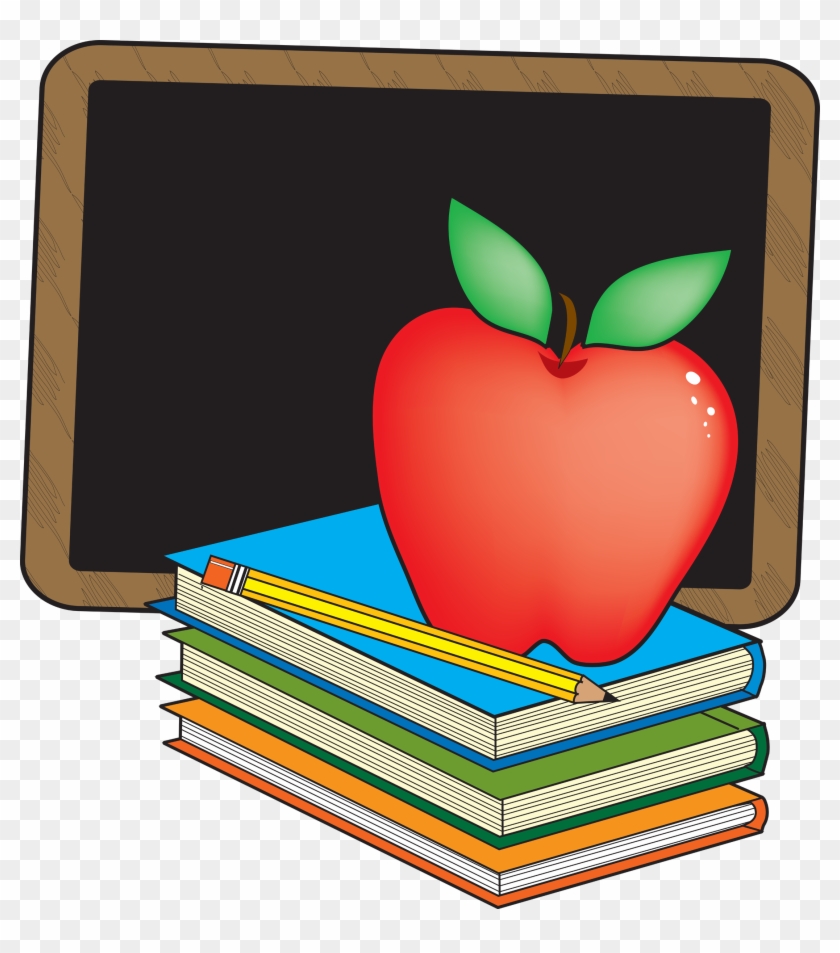 School Books Clipart - Mcintosh - Full Size PNG Clipart Images Download